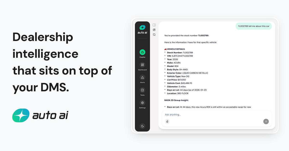 Auto AI | AI-Powered Dealership Intelligence Platform